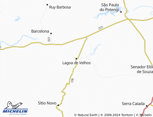 MICHELIN Lagoa de Velhos map - ViaMichelin
