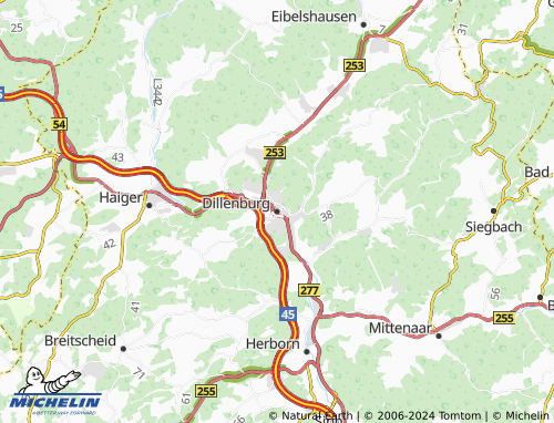MICHELIN Dillenburg map - ViaMichelin