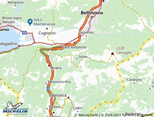 Mappa MICHELIN Isone - ViaMichelin