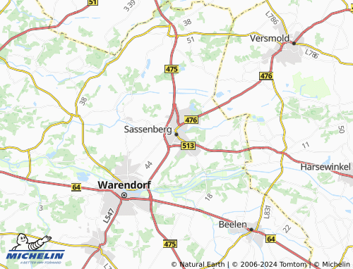 MICHELIN-Landkarte Sassenberg - ViaMichelin