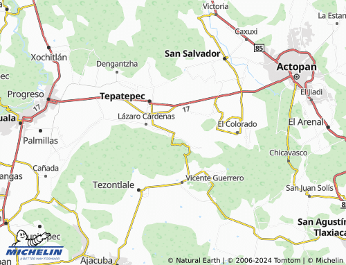 MICHELIN San Juan Tepa map - ViaMichelin