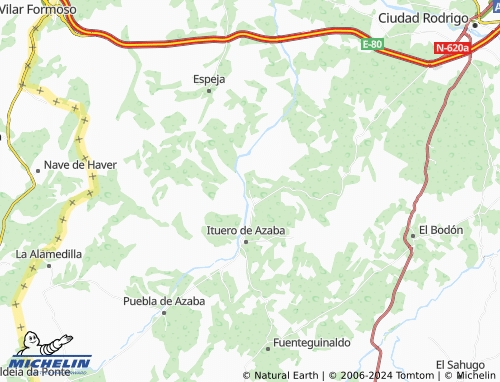 MICHELIN Campillo de Azaba map - ViaMichelin