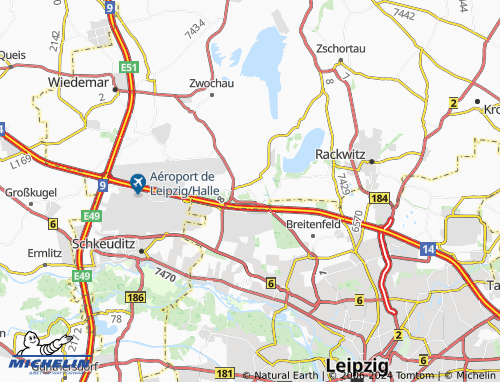 MICHELIN Radefeld map - ViaMichelin