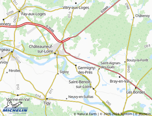 Carte MICHELIN Saint-Martin-d'Abbat - ViaMichelin