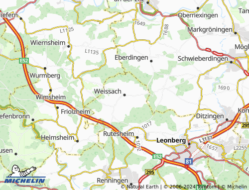MICHELIN-Landkarte Weissach - ViaMichelin