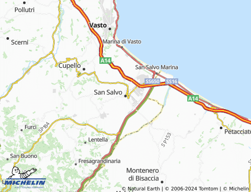 MICHELIN San Salvo map - ViaMichelin