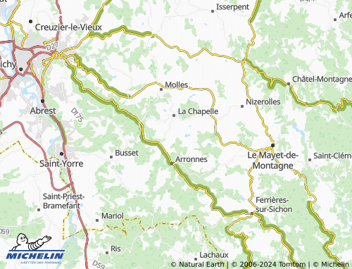 Mapa MICHELIN Oyon - ViaMichelin