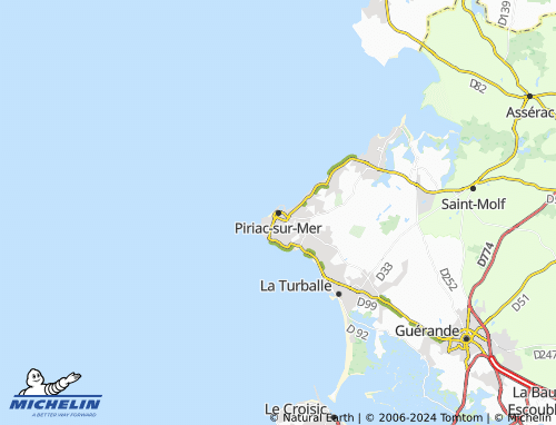 Carte MICHELIN Piriac-sur-Mer - ViaMichelin