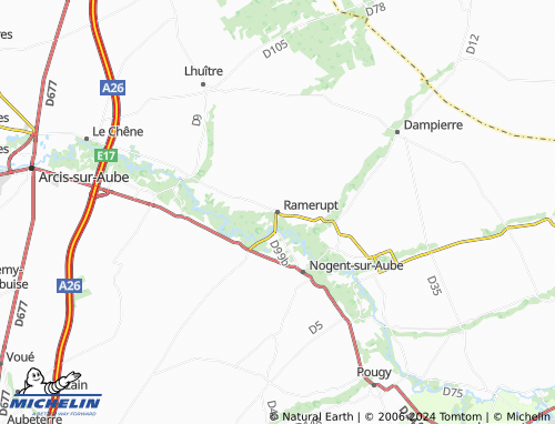 MICHELIN Ramerupt map - ViaMichelin