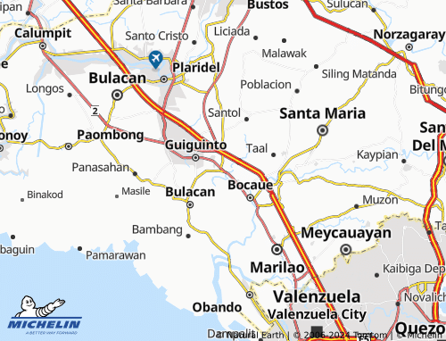 MICHELIN Balagtas map - ViaMichelin