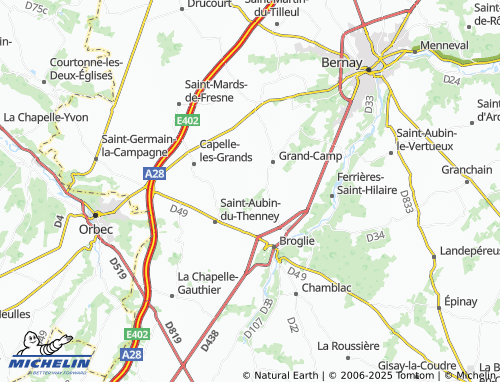 Carte MICHELIN Le Beuron - ViaMichelin