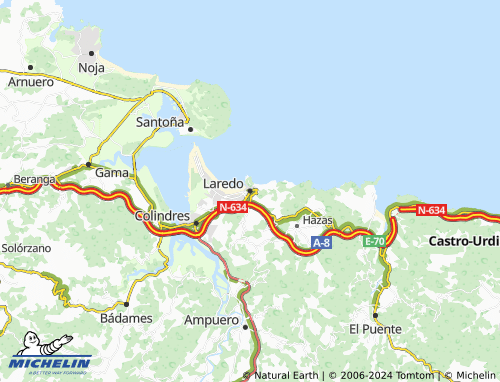 MICHELIN Laredo map - ViaMichelin