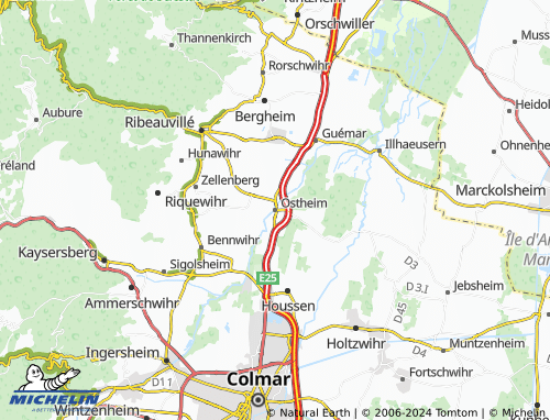Carte MICHELIN Ostheim - ViaMichelin