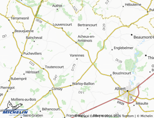 Carte MICHELIN Varennes - ViaMichelin