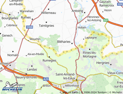 Carte MICHELIN Rongy - ViaMichelin
