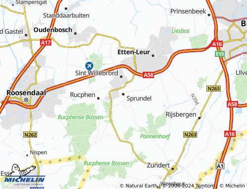 Kaart MICHELIN Sprundel - ViaMichelin