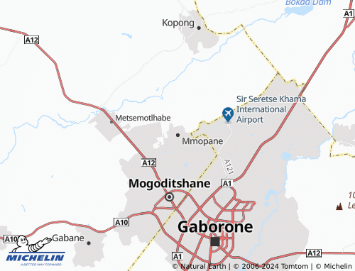 MICHELIN-Landkarte Mmopane - ViaMichelin
