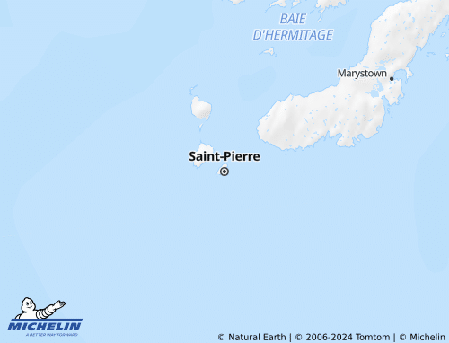 Carte MICHELIN Saint-Pierre-et-Miquelon - ViaMichelin