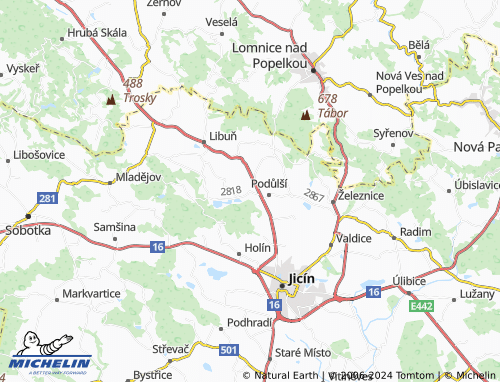 Mapa MICHELIN Jinolice - ViaMichelin