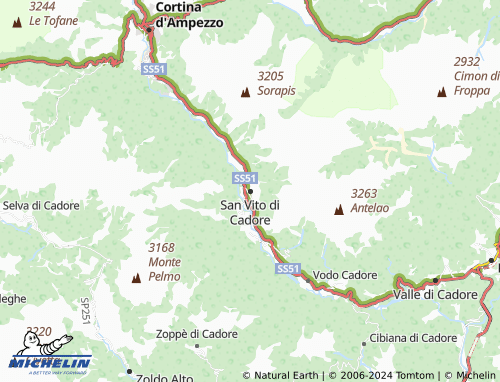 Mappa MICHELIN San Vito di Cadore - ViaMichelin
