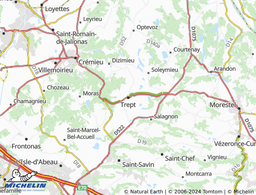 Carte MICHELIN Trept - ViaMichelin
