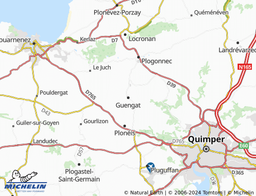 Carte MICHELIN Guengat - ViaMichelin