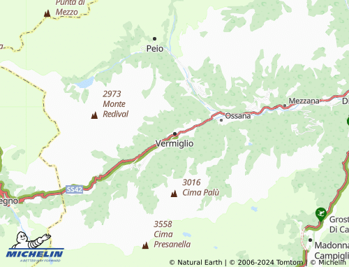 Mappa MICHELIN Vermiglio - ViaMichelin