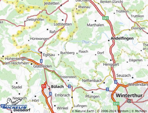 MICHELIN Berg am Irchel map - ViaMichelin