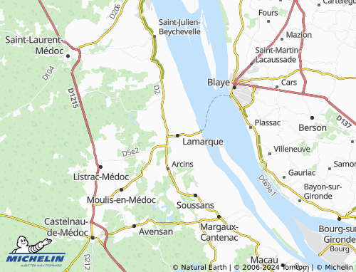 Carte MICHELIN Lamarque - ViaMichelin