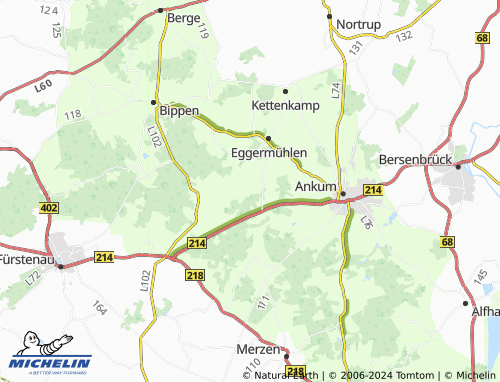 MICHELIN Bentlage map - ViaMichelin