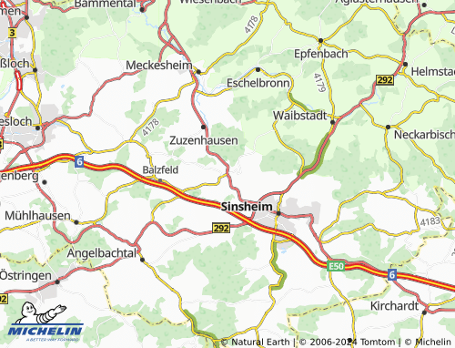 MICHELIN Hoffenheim map - ViaMichelin