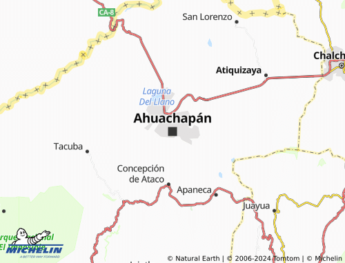 Mapa MICHELIN Ahuachapán - ViaMichelin