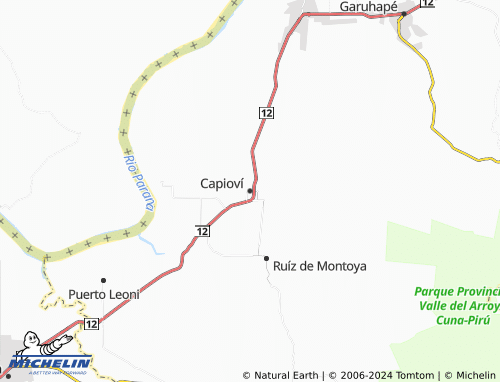 MICHELIN Capioví map - ViaMichelin