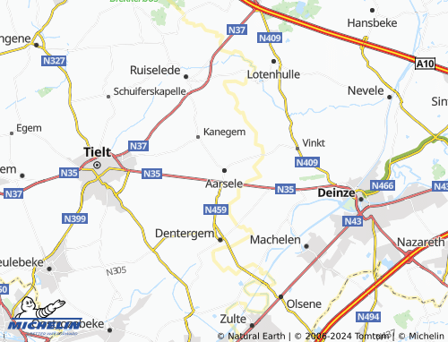 Kaart MICHELIN Aarsele - ViaMichelin