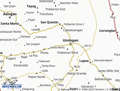 MICHELIN Barat map - ViaMichelin