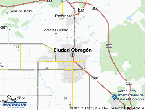 MICHELIN Ciudad Obregón map - ViaMichelin