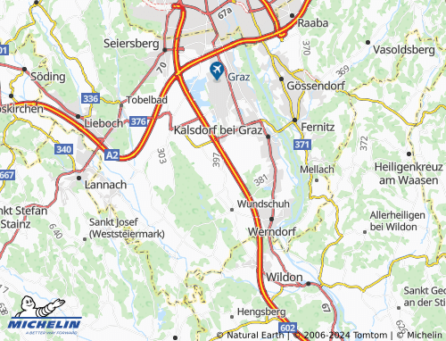 MICHELIN Gradenfeld map - ViaMichelin