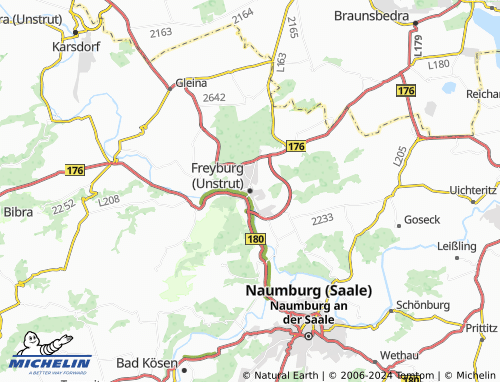 MICHELIN-Landkarte Freyburg (Unstrut) - ViaMichelin