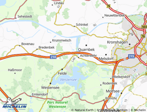 MICHELIN-Landkarte Klein Nordsee - ViaMichelin