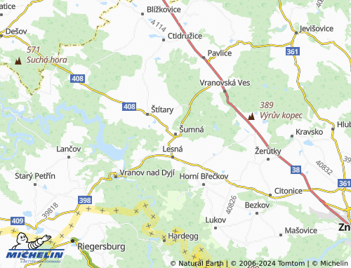 MICHELIN Šumná map - ViaMichelin