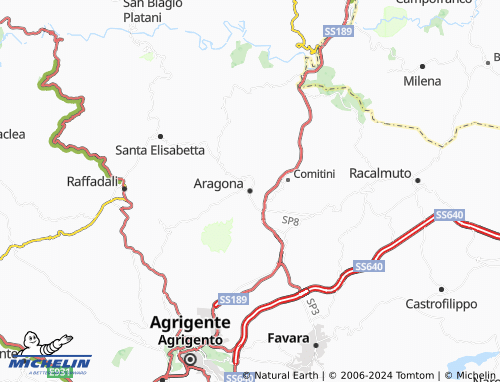 Mappa MICHELIN Aragona - ViaMichelin