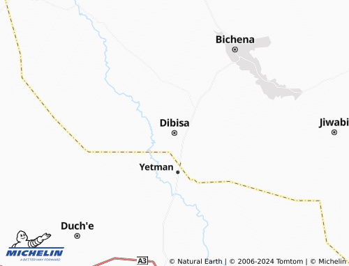 MICHELIN Dibisa map - ViaMichelin