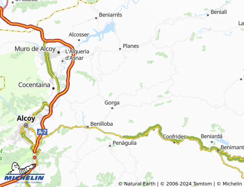 MICHELIN Balones map - ViaMichelin