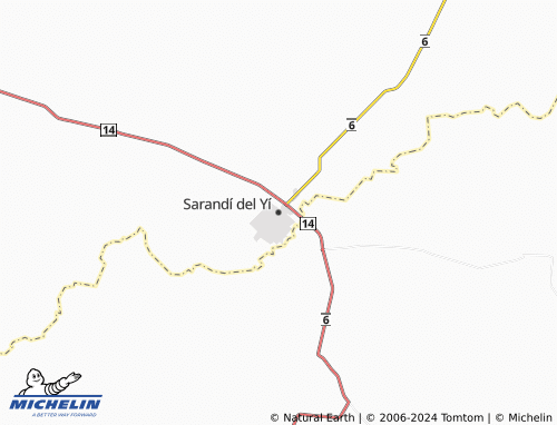 MICHELIN Sarandi del Yi map - ViaMichelin