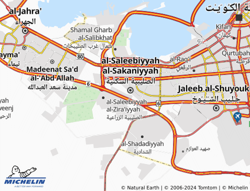 MICHELIN Sulaibiya Agricultural map - ViaMichelin