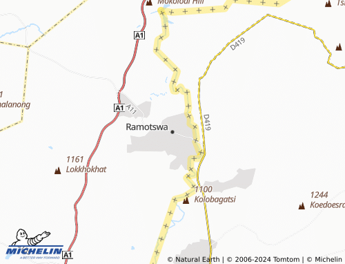 MICHELIN Ramotswa map - ViaMichelin