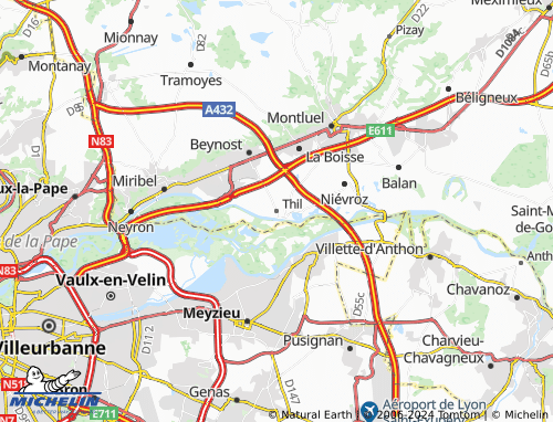 Carte MICHELIN Thil - ViaMichelin