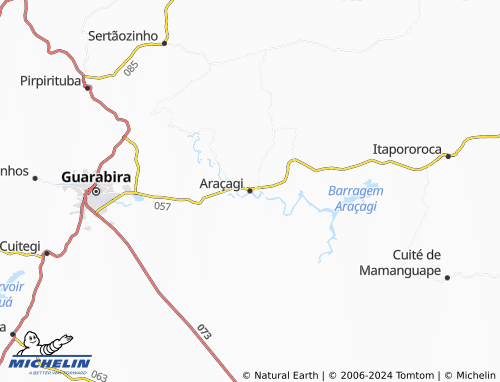 MICHELIN Araçagi map - ViaMichelin