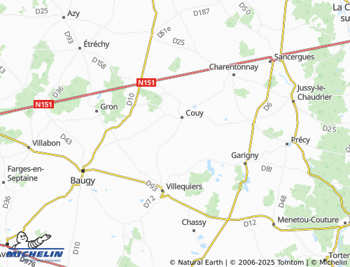 Carte MICHELIN La Bergerie - ViaMichelin