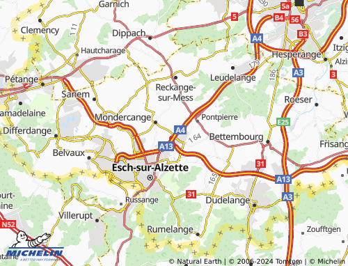 Carte MICHELIN Foetz - ViaMichelin